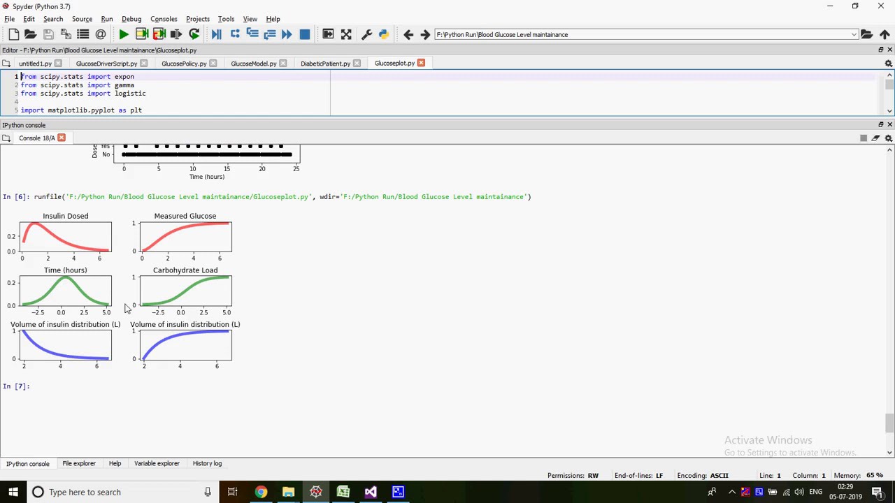 Glucose Monitoring Signal in Python - OKOK PROJECTS- Final Year ...