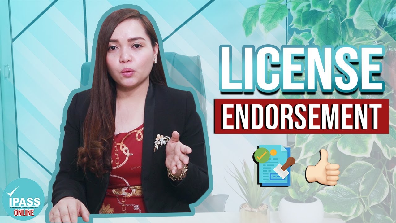 USA LICENSE ENDORSEMENT- What do you need to know about endorsement | IPASS Processing