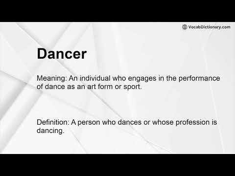 Dancer Meaning