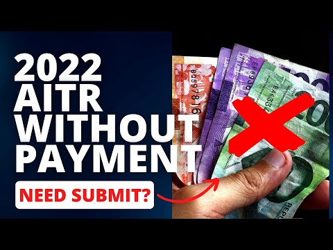2022 "NO PAYMENT ANNUAL ITR" Filing 🤔