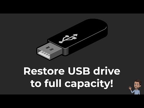 Restore USB drive to full capacity again! | No additional software needed!