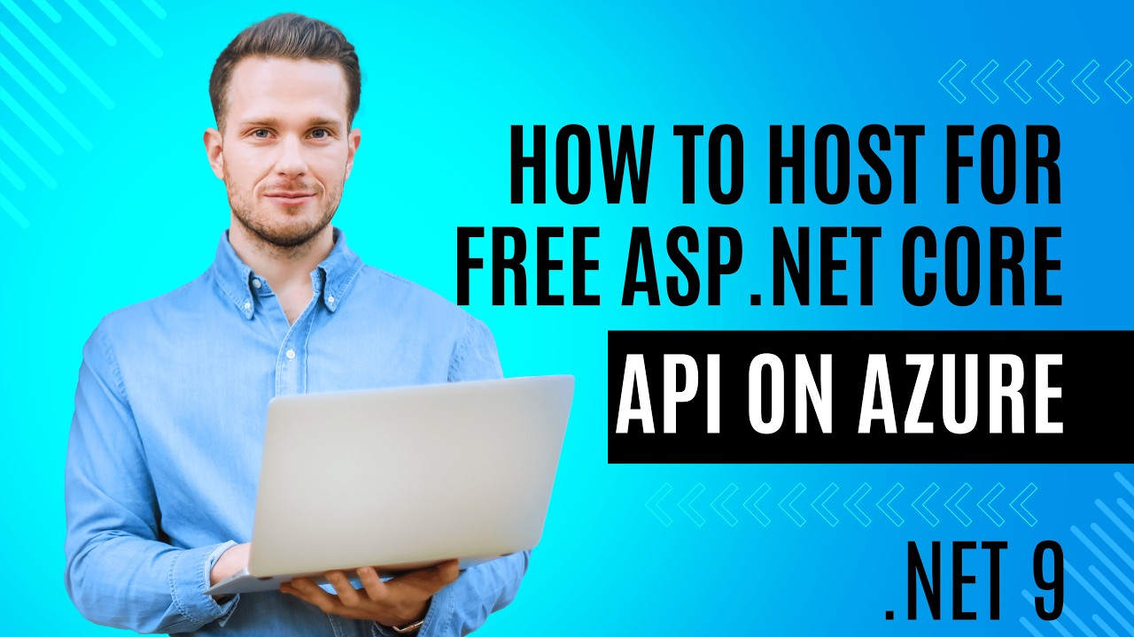 How to host for FREE a BackEnd API on Azure in 15 mins | RESTFUL ASP.NET CORE C# .NET9 GitHubActions