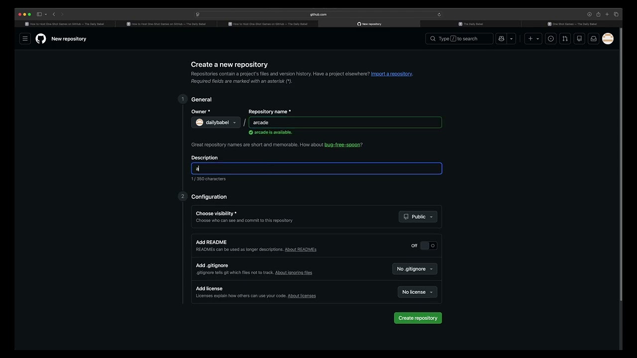 Hosting Games On GitHub