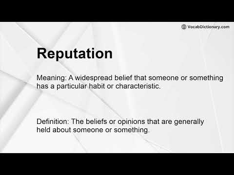 Reputation Meaning