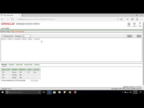 Learn SQL and Oracle Database: Part 11 (alter table | add multiple columns | drop columns)