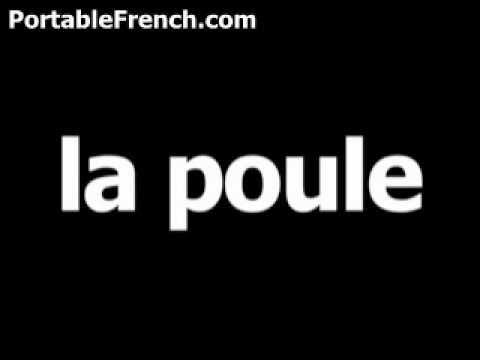 French word for chicken is la poule