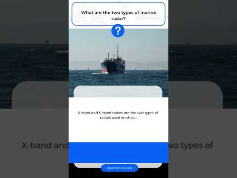 What are the two types of marine radar?