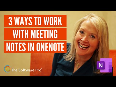 Save Time by Creating & Managing Meeting Notes in Microsoft OneNote