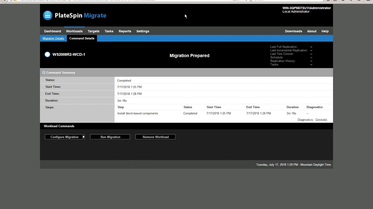 Micro Focus PlateSpin Migrate VM to Azure