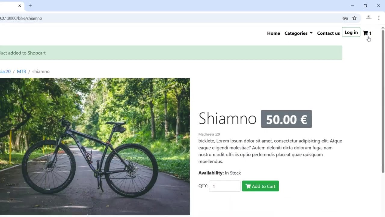 Bicycle Shop Management System | Python Django Project with Source Code