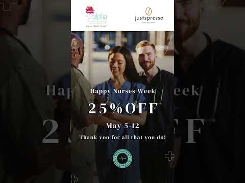 A small token of our appreciation - 25% off for nurses this week👩⚕️👨⚕️