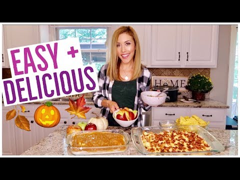 BEST FALL RECIPES EVER! 🍂🍁🏈🍎🧀🥓 | YUMMY DIP, CHILI, + DESSERT RECIPES FOR A COZY AUTUMN DAY!