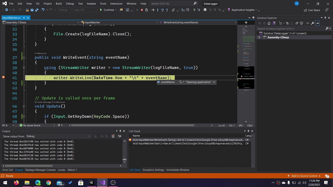 Learning Unity - Debugging Unity with Visual Studio