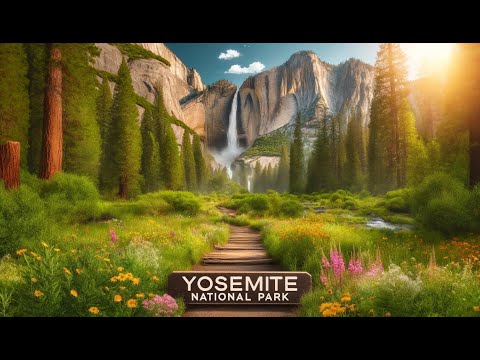 4K Walk in Yosemite National Park | Trail to Bridal Veil Falls