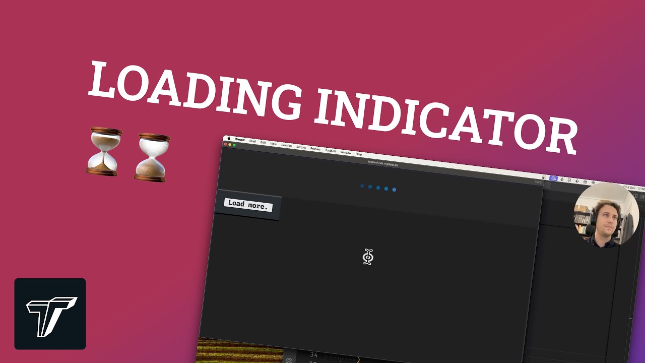 How to add a loading indicator to a widget in Textual