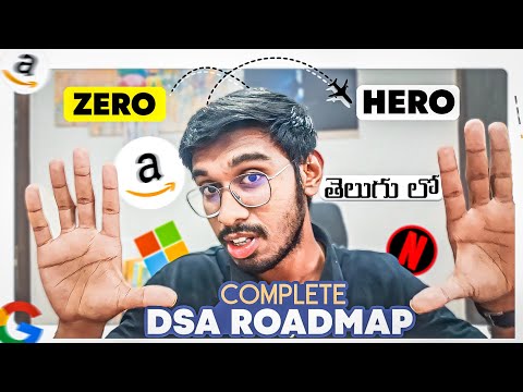 100 DAYS Complete DSA RoadMap In Telugu For Beginners in 2025🔥