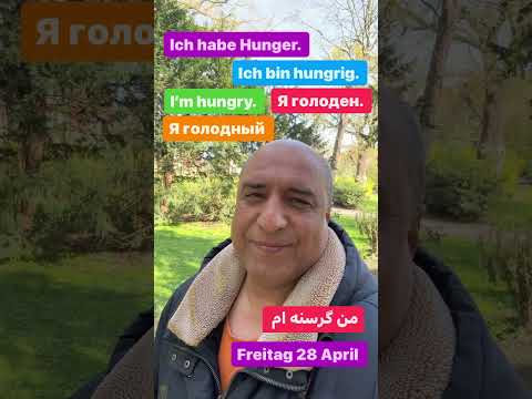 Ich habe Hunger. Ich bin hungrig. #german #language #germany #ukraine #انگلیسی #اوکراین #funny