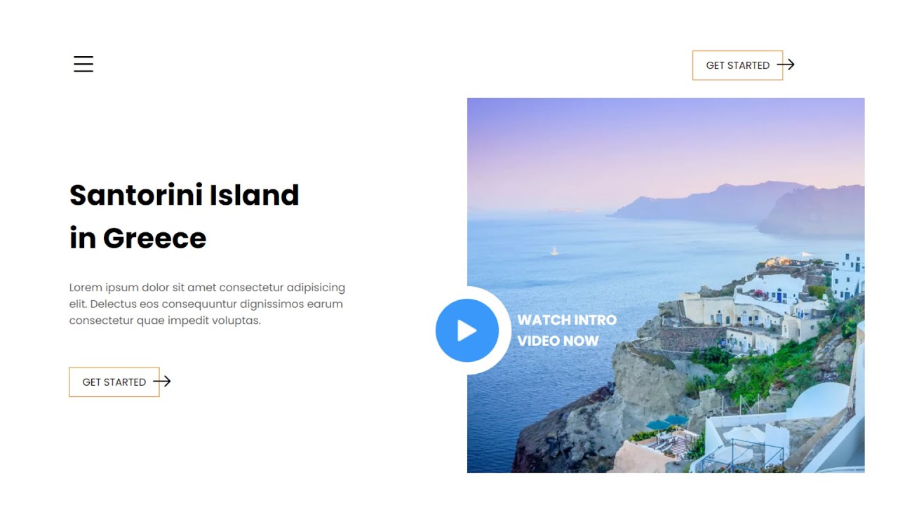 How to Create a Webiste Header Section | Html Css & Js