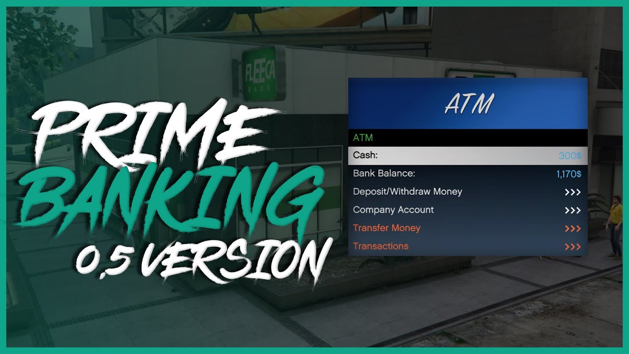 [FREE] [ESX] primeBanking - Banking with company account & transactions ...