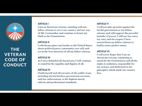 Why We Created the Veteran Code of Conduct