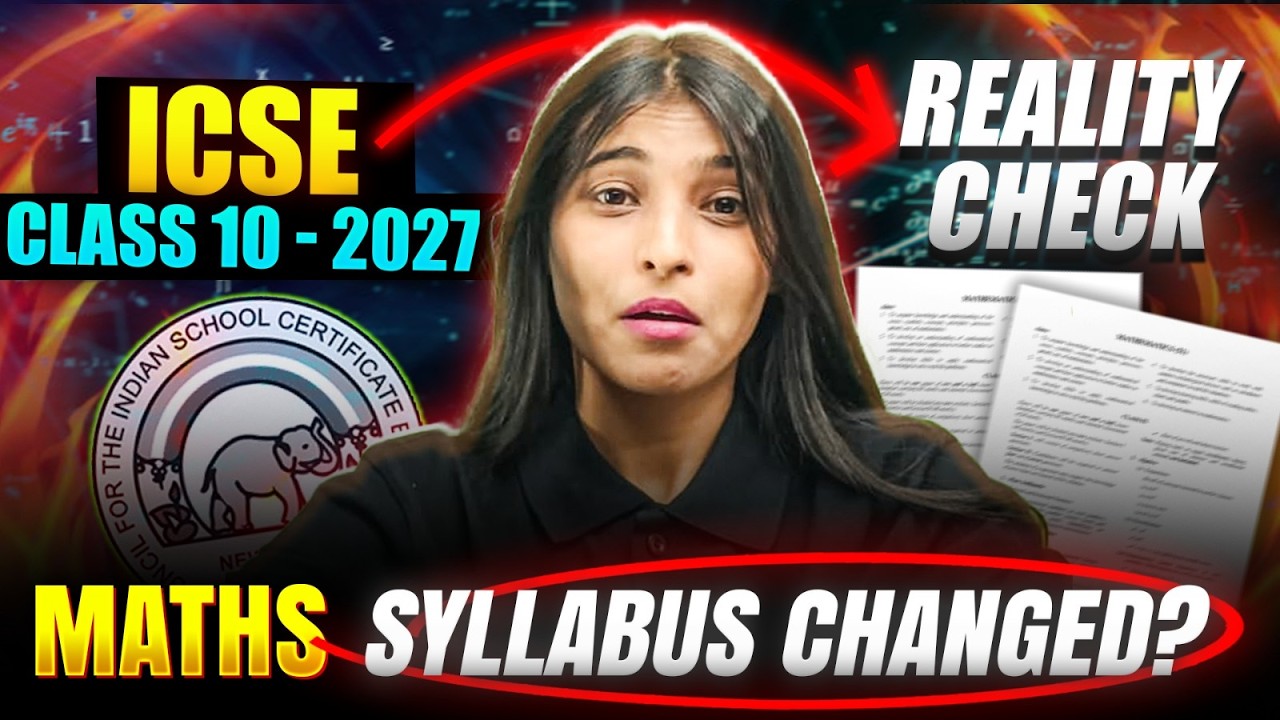 ICSE Class 10 Maths 2026-27 🔥 Syllabus Reality Check + Important Chapters!