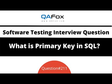 What is Primary Key in SQL? (Software Testing Interview Question #211)