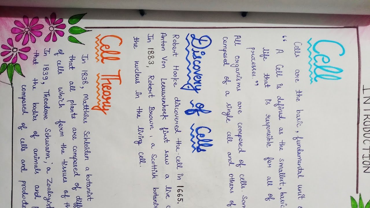 Investigatory project file on Cell Structural and functional unit. 😍||Class 11th and 12th || Biology