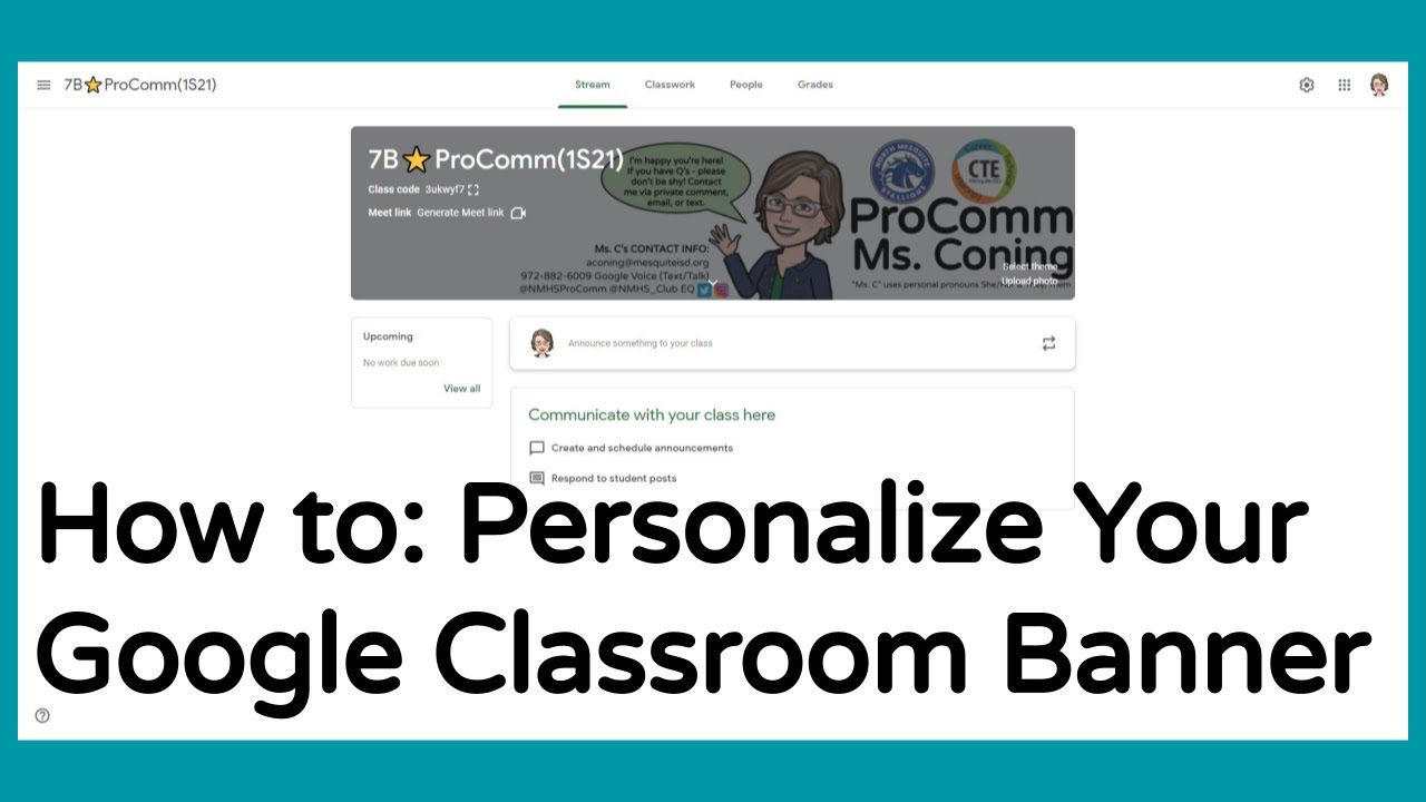 How to Insert a Google Classroom Banner Header