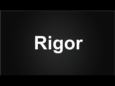 Rigor Meaning in Urdu, How to Say Rigor in English, Rigor Meaning in Hindi