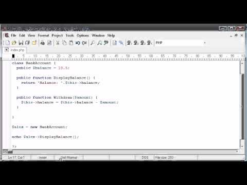Learn Beginner PHP Tutorial 192 Changing a Property Value - Mind Luster