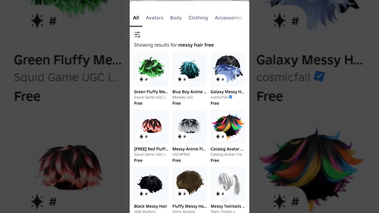 how to get free messy hair in roblox #roblox