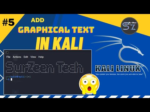 How to set ASCII Text Art in Kali Terminal | Figlet | Colored Text art on kali 2022 Terminal |