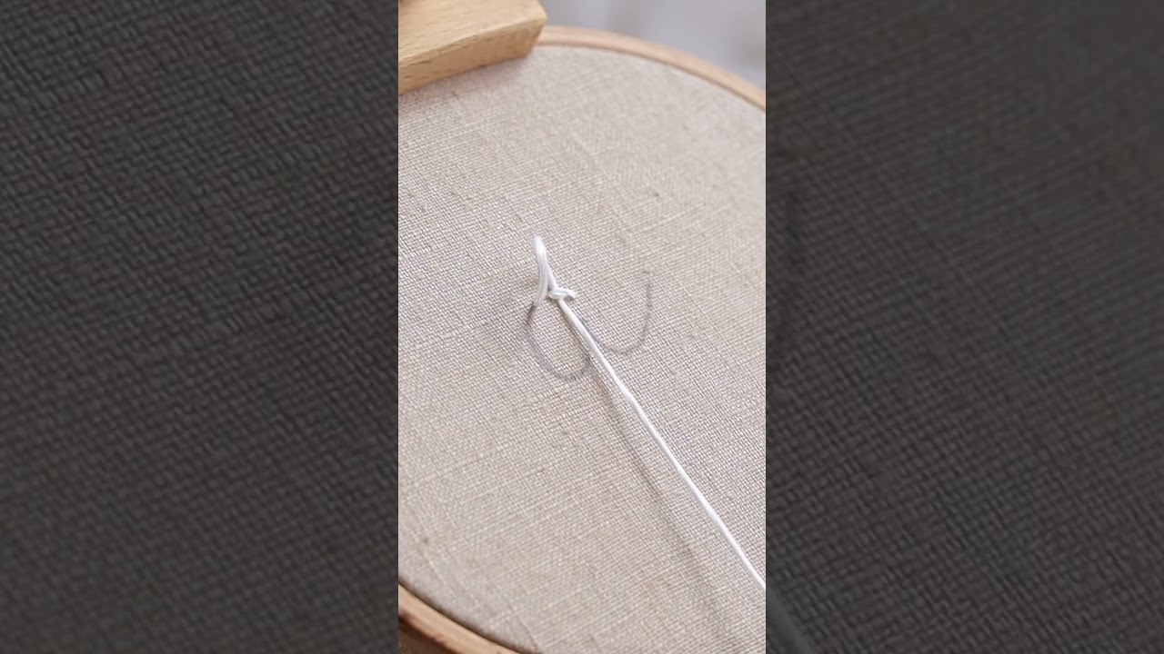 How to embroider letters