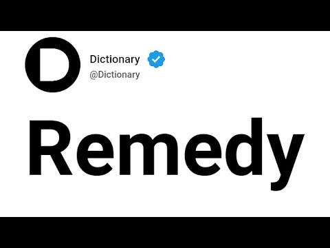Remedy Meaning In English