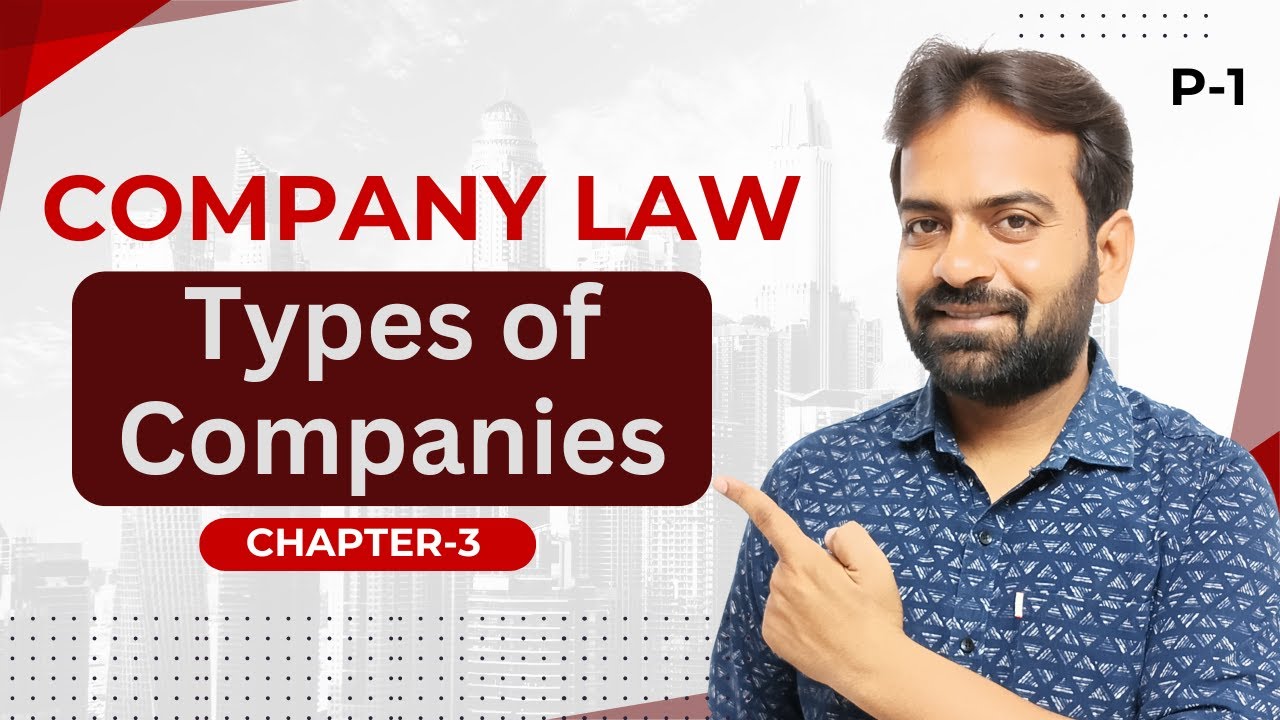 Company Law Chapter-3 | Types of Companies | BCom/BBA/CA