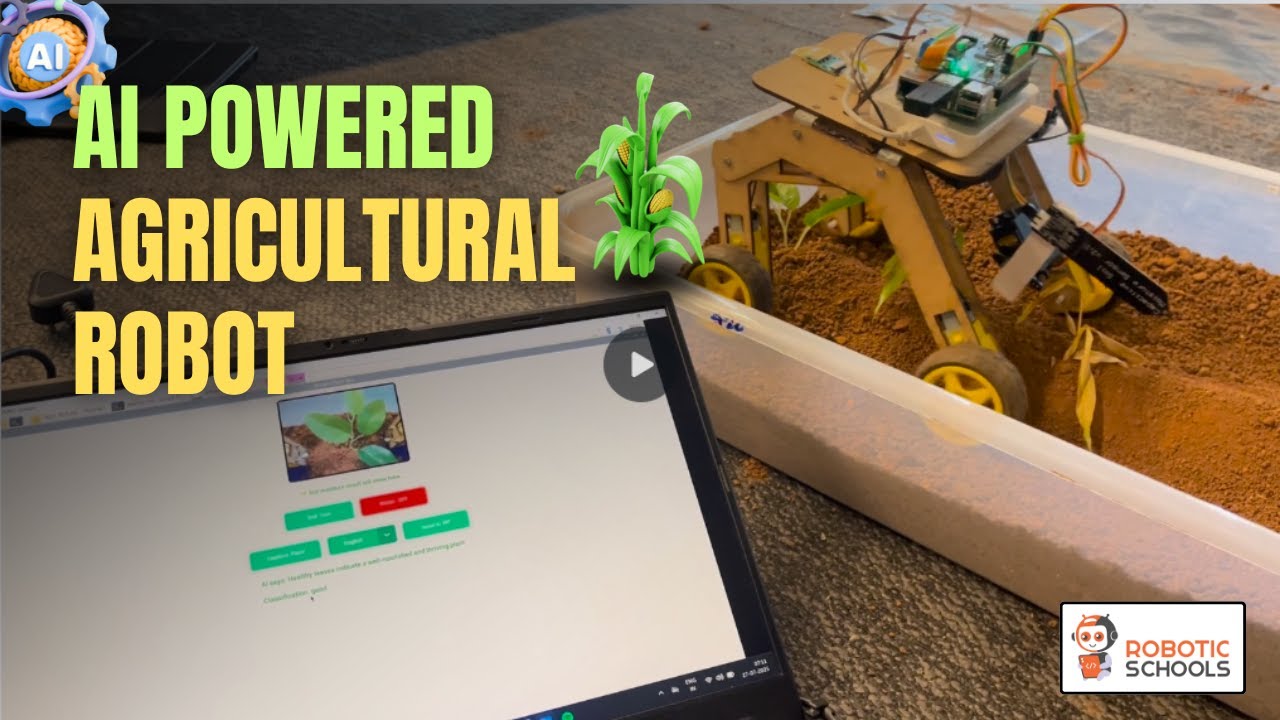 AI-Powered Agricultural Robot | Smart Farming with Plant Health Detection & Soil Moisture Test