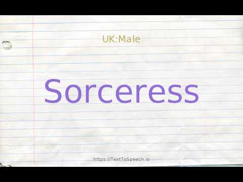 How to pronounce sorceress