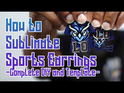 How to Sublimate Sports Earrings: A Complete DIY Guide | Cosmos Ink®