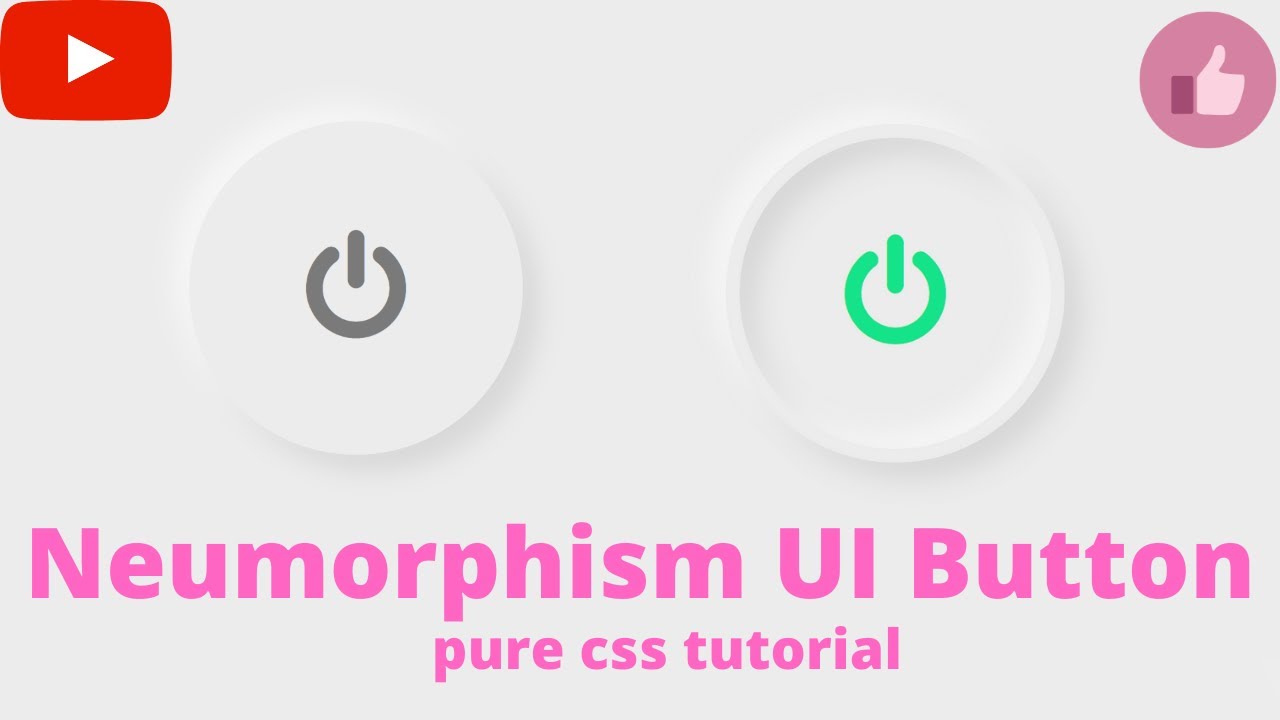 Neumorphism UI Button | Pure CSS Tutorial with Source Code