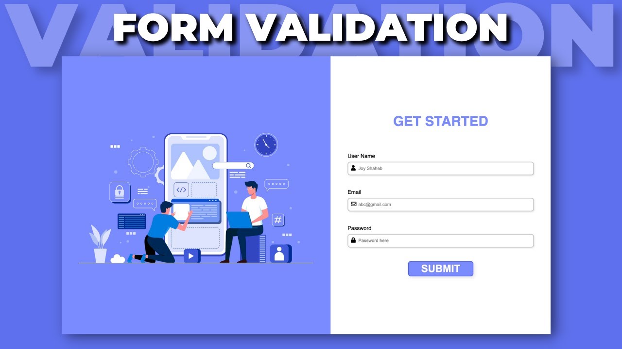 How to Create a Form Validation Using Only JavaScript