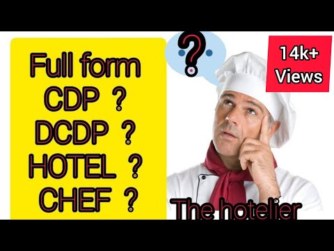 Full Form Of CDP DCDP CHEF HOTEL //CDP Ki Full Form#chef #hoteliers #cdp #hospitality #hotel