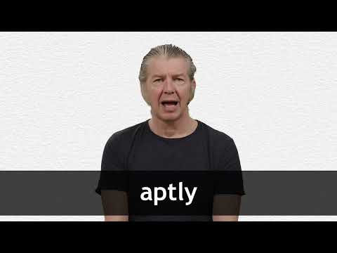 APTLY definition and meaning | Collins English Dictionary