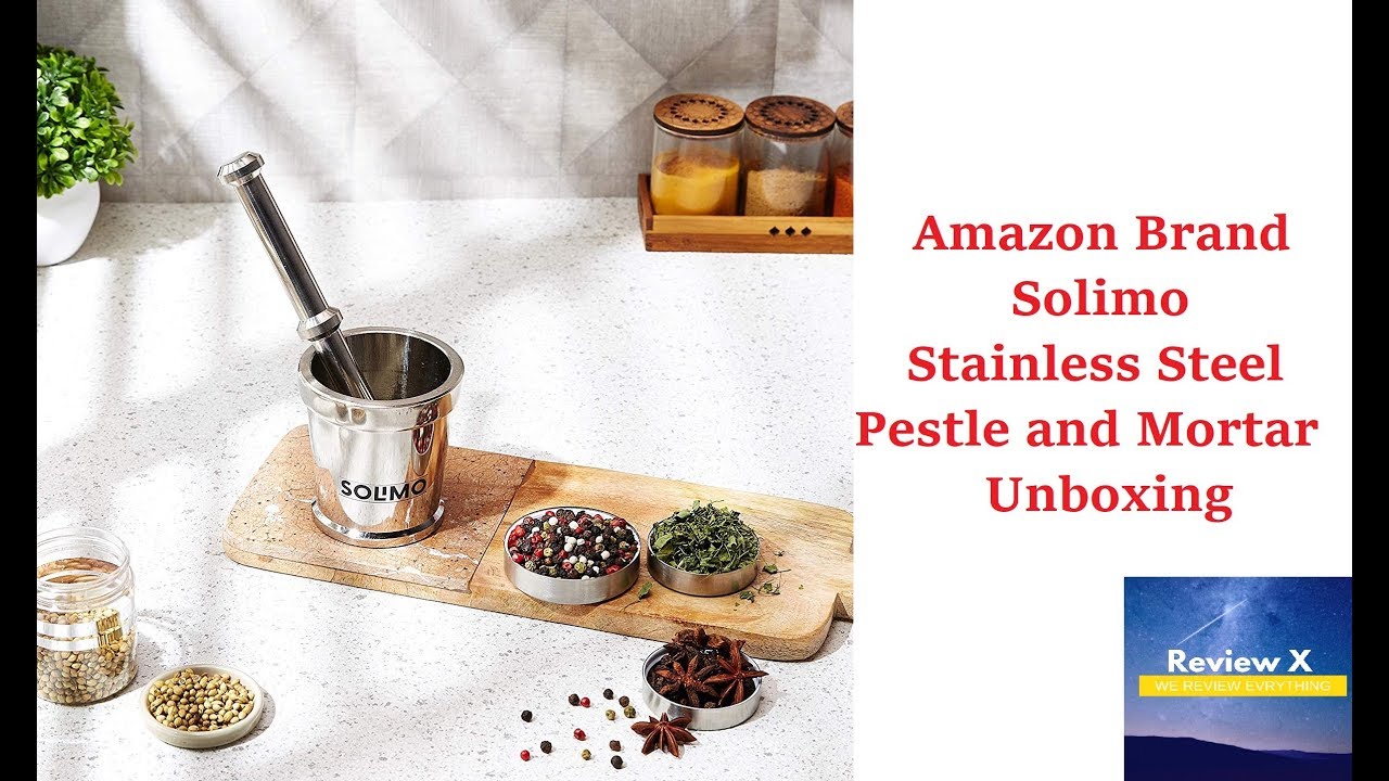 Amazon Brand   Solimo Stainless Steel Pestle and Mortar Unboxing