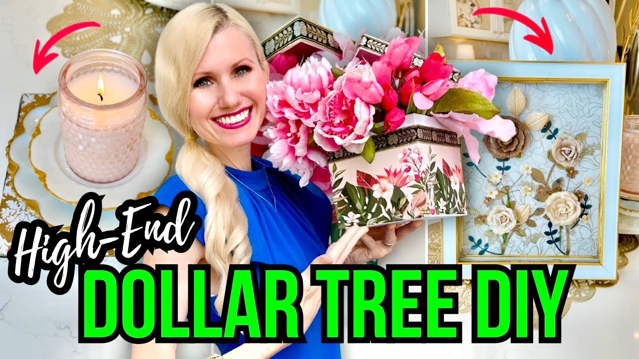 *YOU’LL NEVER GUESS* These HIGH-END DIY DECOR PIECES Are From DOLLAR TREE!