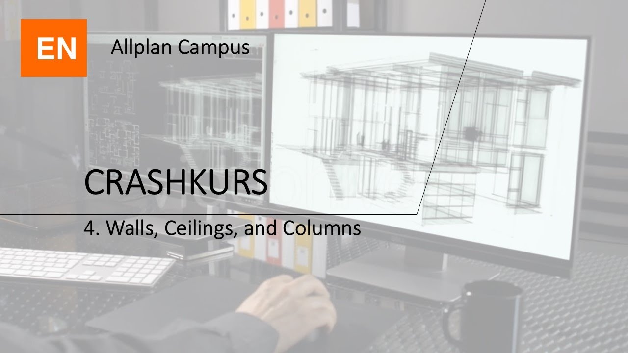 Allplan Tutorial for Beginners: Constructing Walls, Ceilings, and Columns Without Collisions