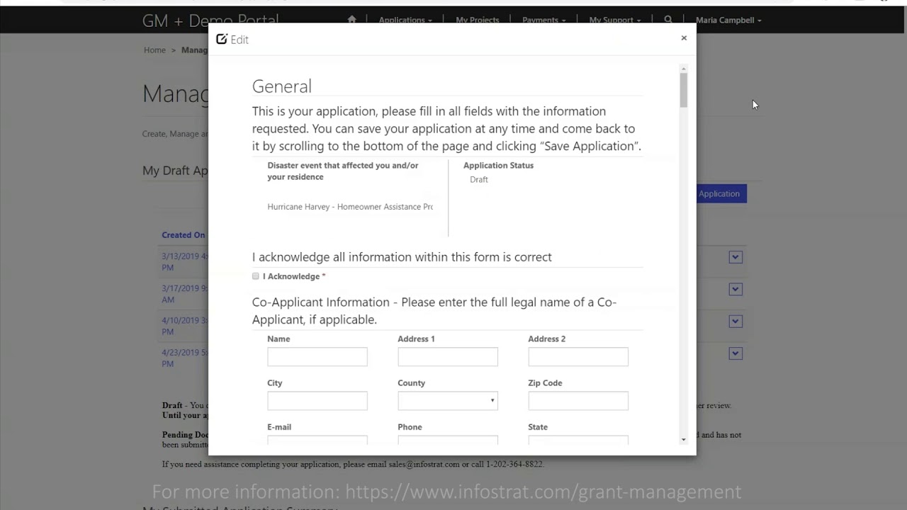 Grants Manager Plus Portal Overview