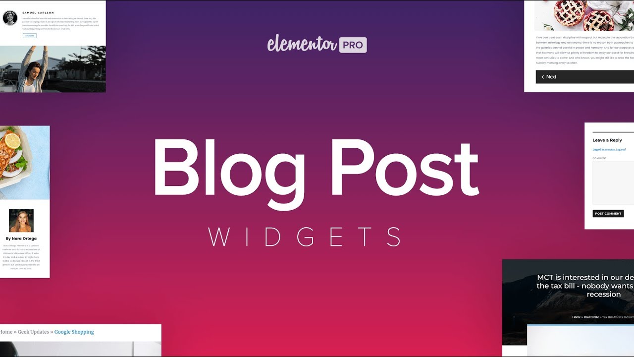 Introducing Elementor Single Post Widgets