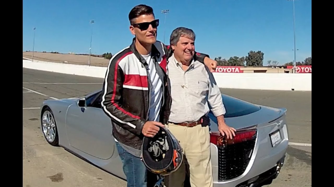 Fredric Aasbo Drives Lexus LFA at Sonoma