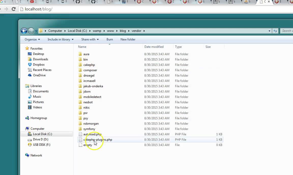 Cakephp 3 x tutorial   5   folder structure 2