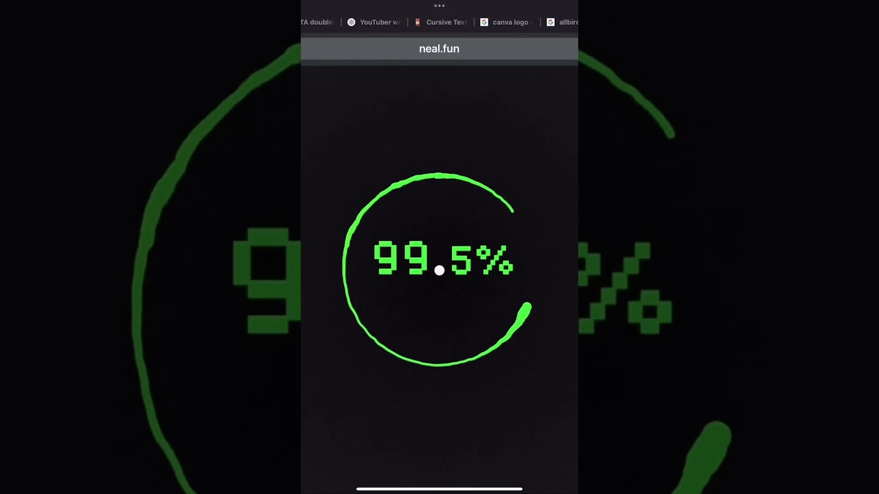 99.6 on Draw a perfect circle #circle #nealfun #drawaperfectcircle